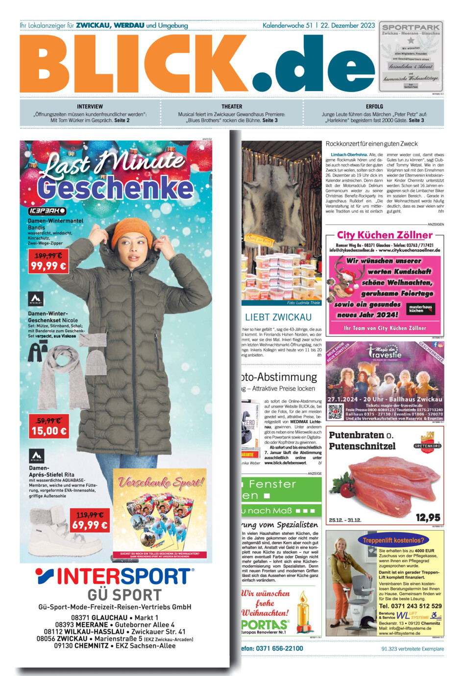 Zwickauer Blick - Freitag, 22. Dezember 2023